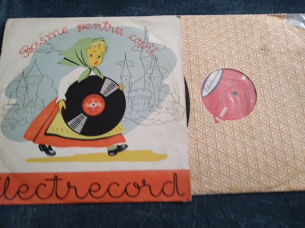 LOT 2 DISCURI GRAMOFON ELECTRECORD CONU LEONIDA FATA CU REACTIUNEA FRAM ...