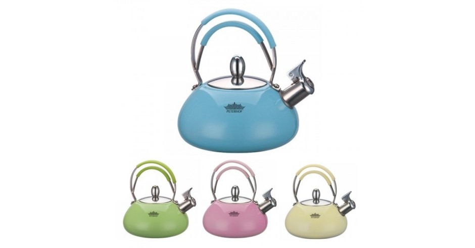 Ceainic din Inox Colorat cu Fluier 3L Peterhof PH15530 | arhiva Okazii.ro
