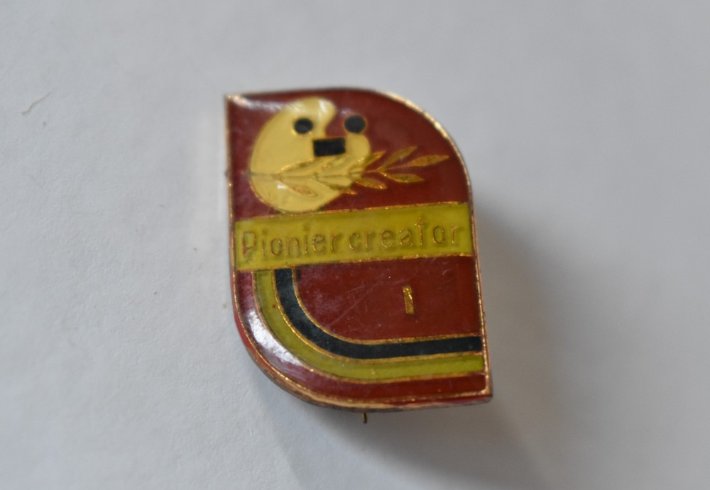 Insigna Pionier Pionieri - Pionier Creator - clasa I | arhiva Okazii.ro