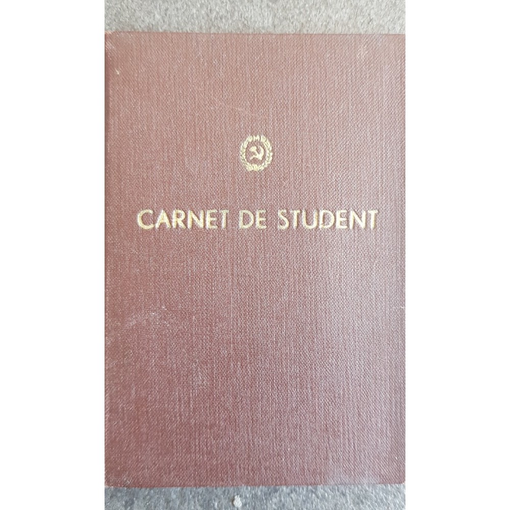 Pentru colectionari, carnet de student Stefan Gheorghiu 1964 | arhiva ...