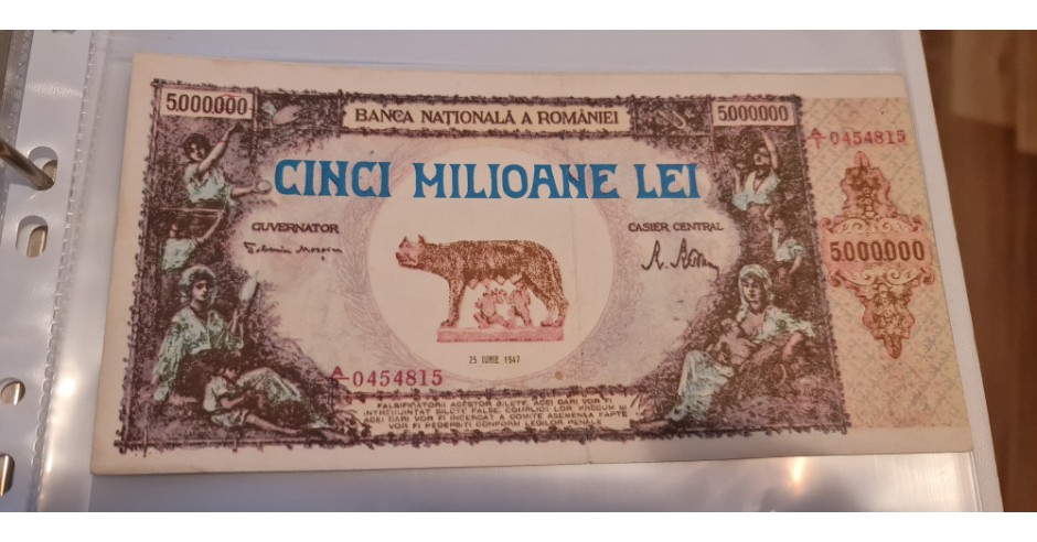 5000000 lei 1947 - Fals de epoca. | arhiva Okazii.ro