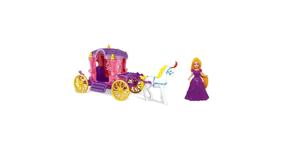 Trasura cu cal si papusa Fashio Carriage, 40 x 12 x 18.5 cm, 3 ani+ ...