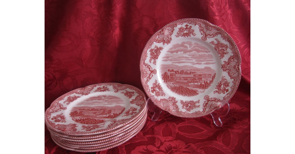 SET 8 FARFURII PORTELAN ENGLEZESC JOHNSON BROS MODEL OLD BRITAIN ...
