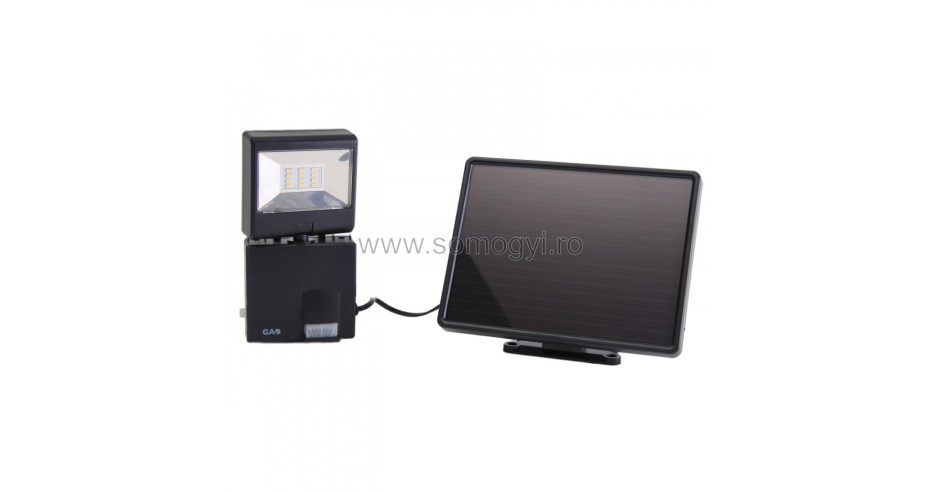 Reflector cu LED, cu panou solar si senzor de miscare, 6W | arhiva ...