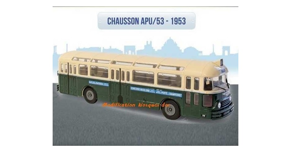 Macheta autobuz CHAUSSON APU-53 - 1953 scara 1:43 | arhiva Okazii.ro