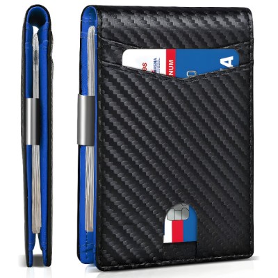 Portofel din piele pentru barbati, Nivazo, protectie RFID carduri, cu ...