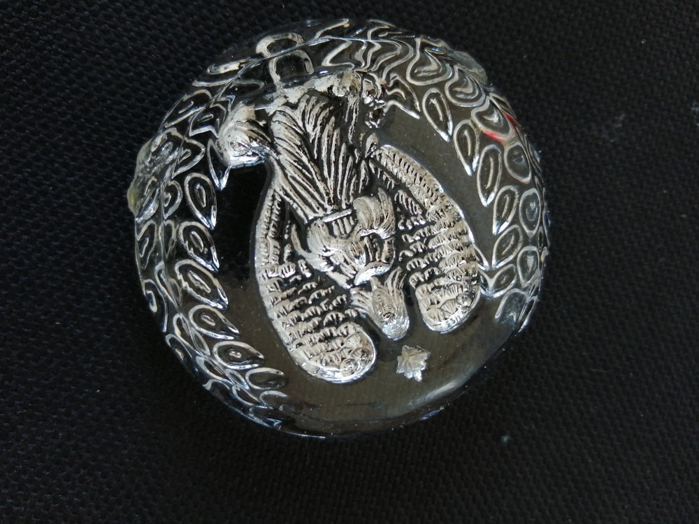 Doua iconite mici in sticla argintate inger si Isus Christos miniatura ...