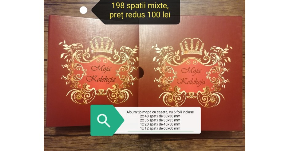 Album - Clasor Monede tip mapa cu caseta, 198 spatii mixte! | arhiva ...