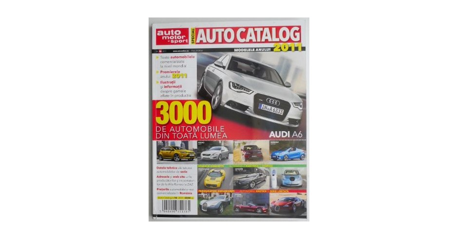 Auto catalog. Modelele anului 2011. 3000 de automobile din toata lumea ...