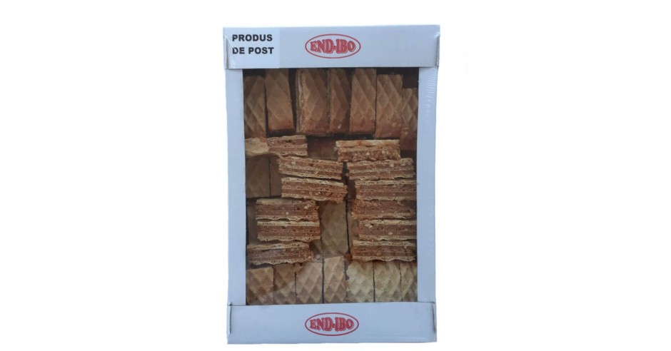 Prajitura cu Foi de Napolitane si Caramel Endibo, 1.5 kg, Produs de ...