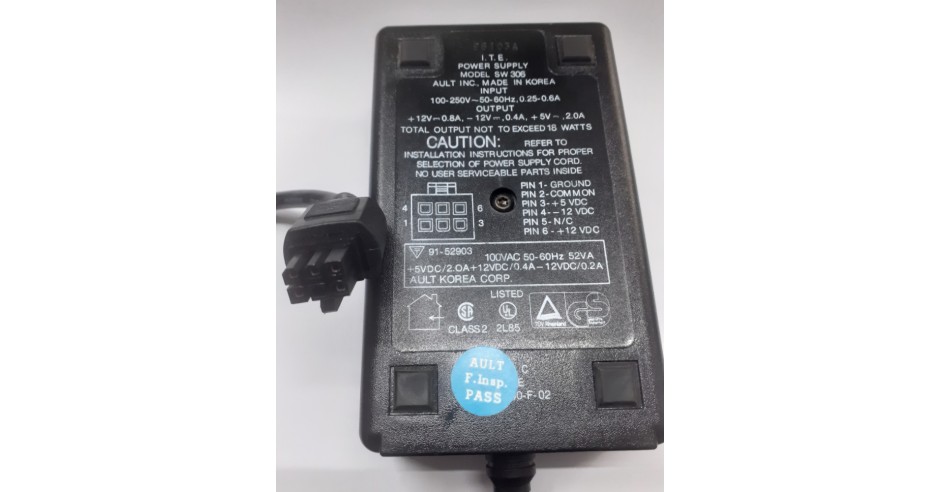 Alimentator I.T.E SW306 12V 0.8A 12V 0.4A 5V 2A mufa 6 pini | arhiva ...