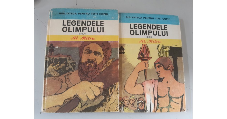 Legendele Olimpului 2 volume (eroii si zeii) - ilustratii - Al.Mitru | arhiva Okazii.ro