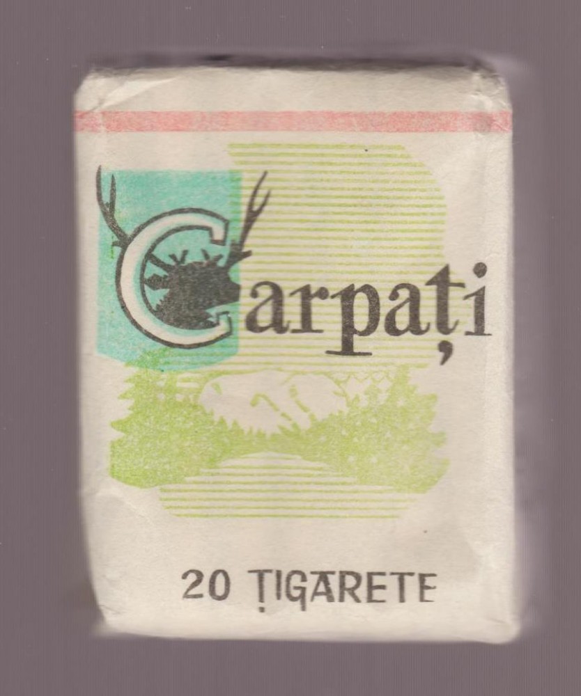 ROMANIA - CARPATI - Pachet hartie tigari de colectie plin ,nedesfacut ...