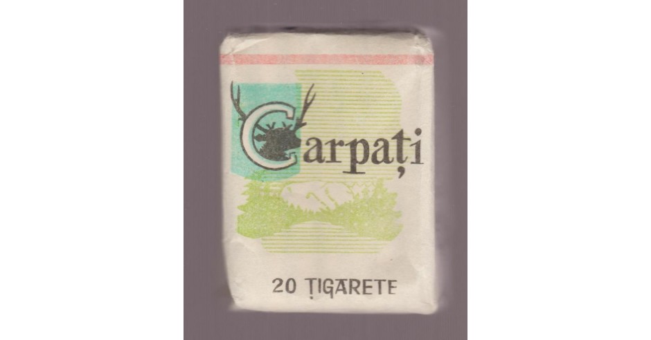 ROMANIA - CARPATI - Pachet hartie tigari de colectie plin ,nedesfacut ...