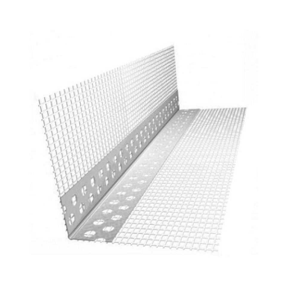 Set 25 Coltare din Aluminiu, 10x10 mm, 2.5 m, Cu Plasa, Alb, Profil ...