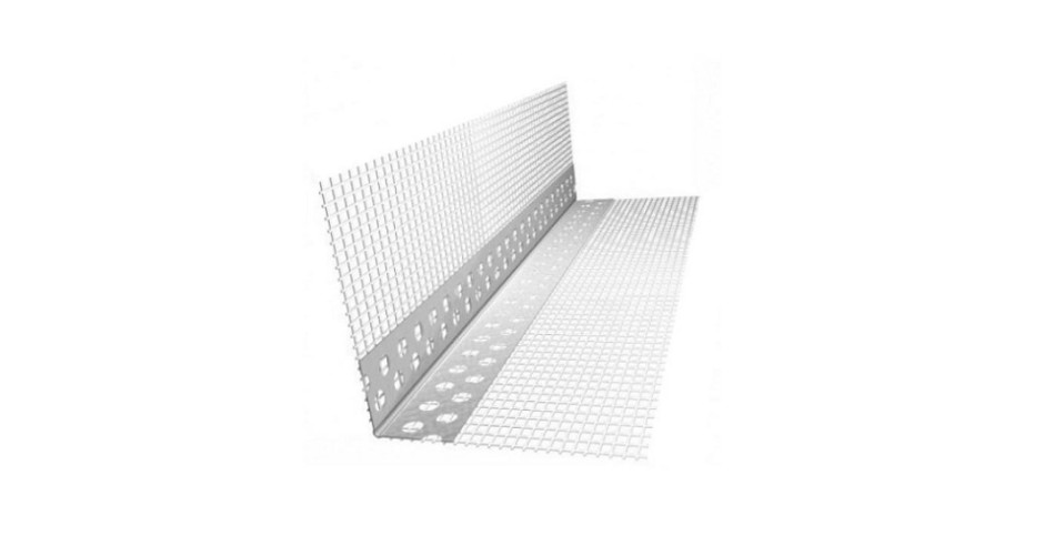 Set 25 Coltare din Aluminiu, 10x10 mm, 2.5 m, Cu Plasa, Alb, Profil ...