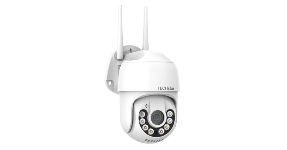 Camera Supraveghere PTZ Techstar? 902C, 3MP, FullHD+, Lumina Infrarosie si LED, Control Vertical ...