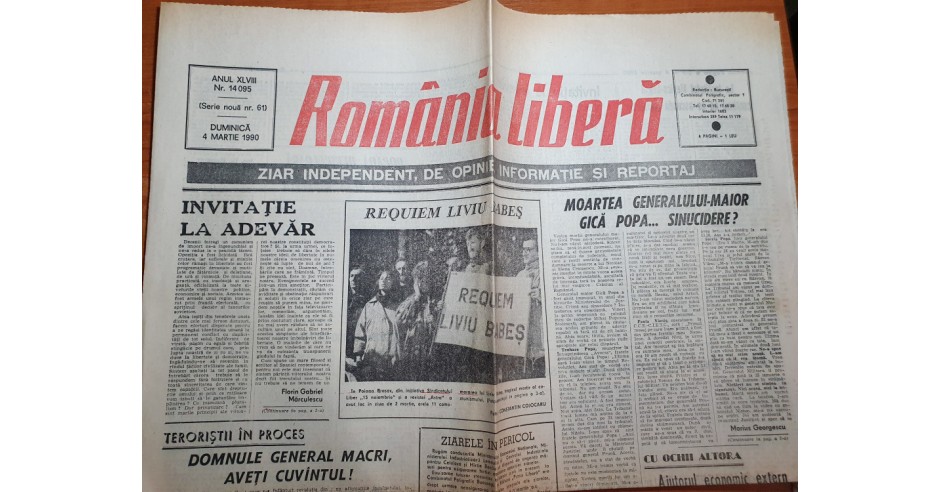 Romania libera 4 martie 1990-moartea generalui gica popa...sinucidere ...