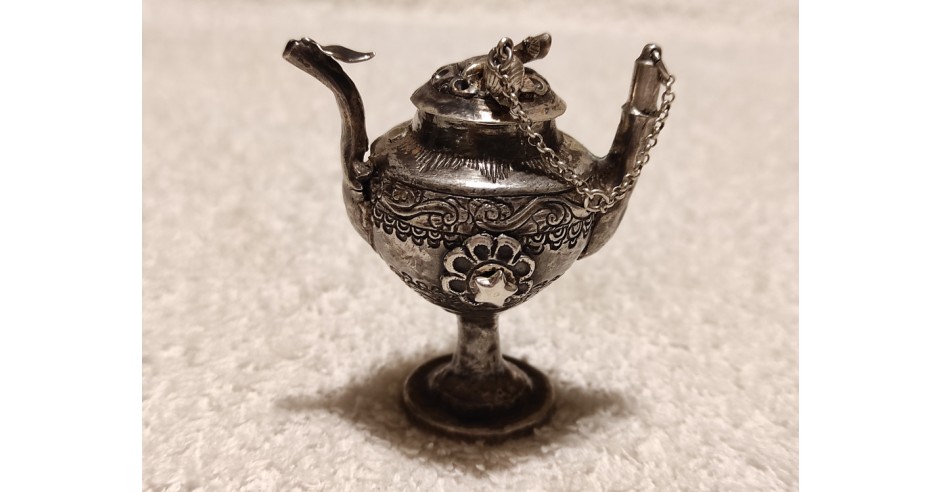 Unic CEAINIC argint MASIV manopera EXCEPTIONALA superb VECHI patina ...