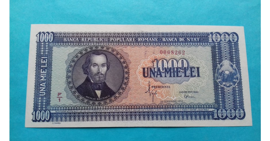 Bancnota 1000 lei 1950 | arhiva Okazii.ro