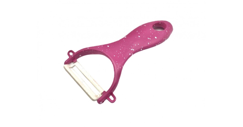 Curatator legume si fructe, ceramic, roz, 12 x 6 cm | arhiva Okazii.ro