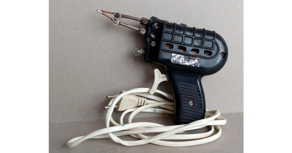 Pistol de lipit romanesc, letcon vintage anii 80, functional, produs de ...