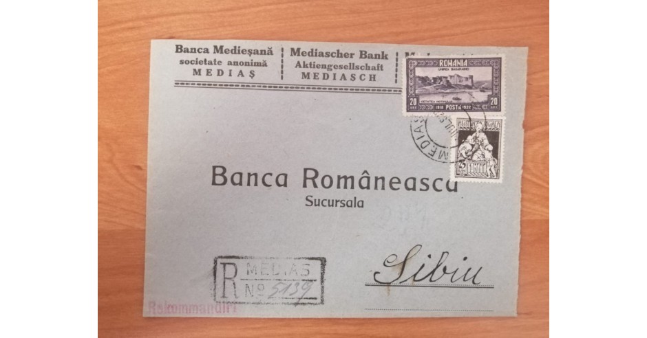 PLic circulat Banca Medias - Timbru 1928 cu eroare, fara punct | arhiva ...