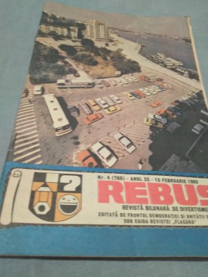REVISTA REBUS FLACARA NR.4 /15 FEBROARIE 1989 | Okazii.ro