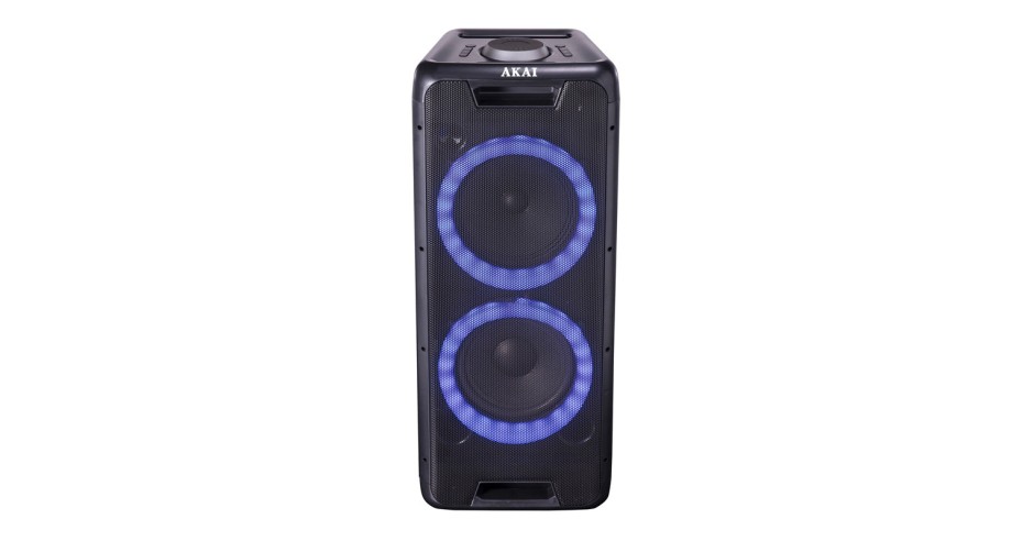 Boxa activa portabila DJ Akai, 100 W, Bluetooth 4.2, 2400 mAh, radio FM ...