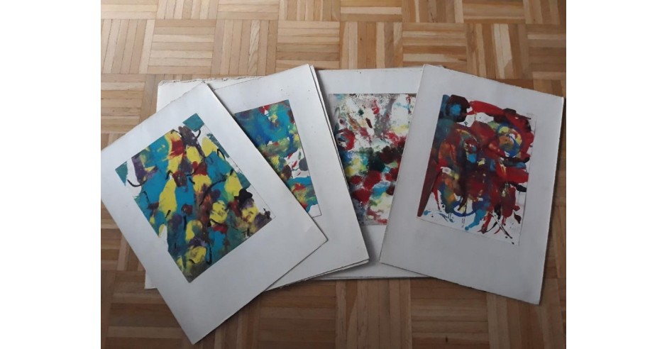 PICTOR DIN TIMISOARA BANAT LOT 13 ACUARELE PATERA ROBERT / TREBOR ...