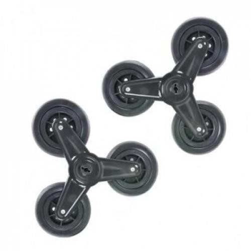 Set trei roti pentru carucior troller pentru piata care urca scarile ...