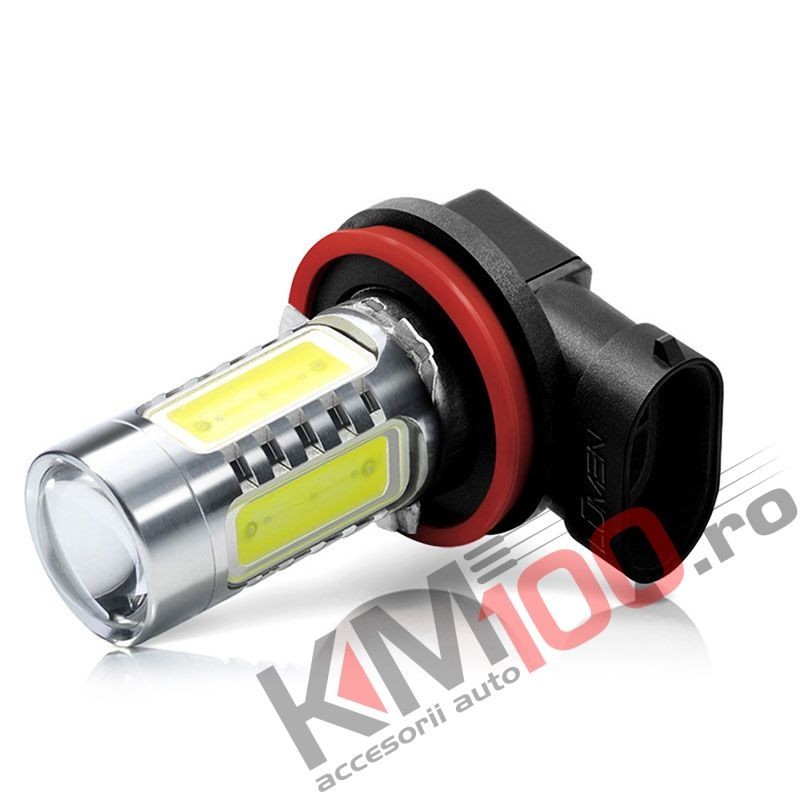 Bec H11, LED COB, 12V (proiectoare) | arhiva Okazii.ro