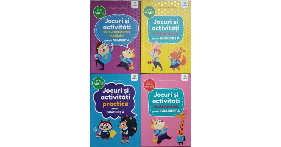 SET 4 REVISTE ACTIVITATI PENTRU GRADINITA, GRUPA MARE, MIJLOCIE ...