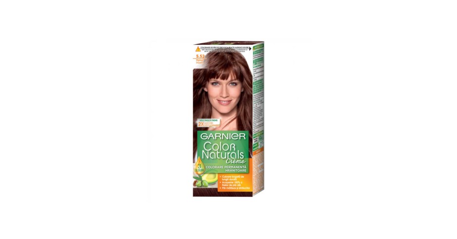 Vopsea Permanenta de Par 5.52 Mahon Irizat, Garnier Color Naturals, 110 ...