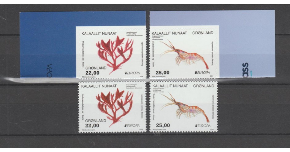 GROENLANDA 2024 EUROPA CEPT - Fauna si flora subacvatica Serie+serie ...