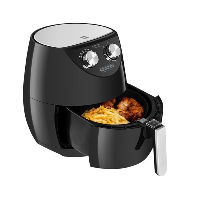 Friteuza cu aer cald ECG AF3500, 3.5 L, 1500 W, control temperatura ...