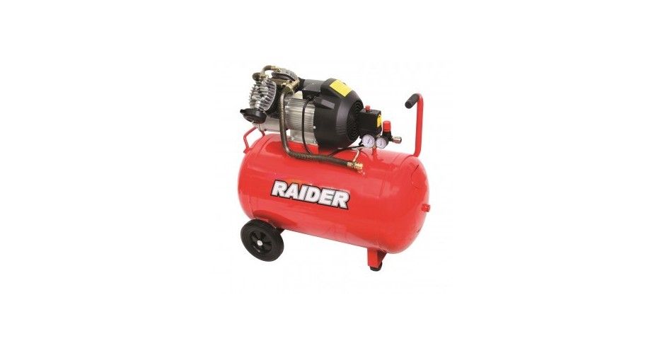 Compresor cu 2 pistoane, Raider RD-AC03, 2200W, 100L | Okazii.ro