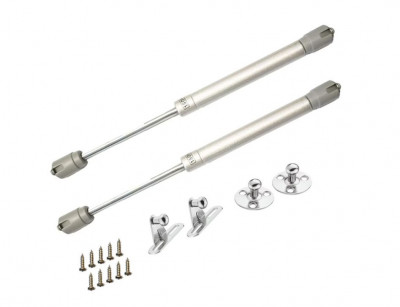 Set 2 pistoane cu gaz pentru ridicare usi mobilier, putere 150N | Okazii.ro