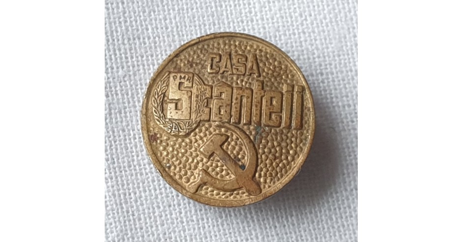 Insigna PMR - Partidul Muncitoresc Roman - Casa Scanteii | arhiva Okazii.ro