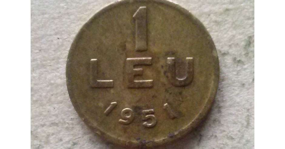 MONEDA 1 LEU 1951-ROMANIA (Cu-Ni-Zn) | arhiva Okazii.ro