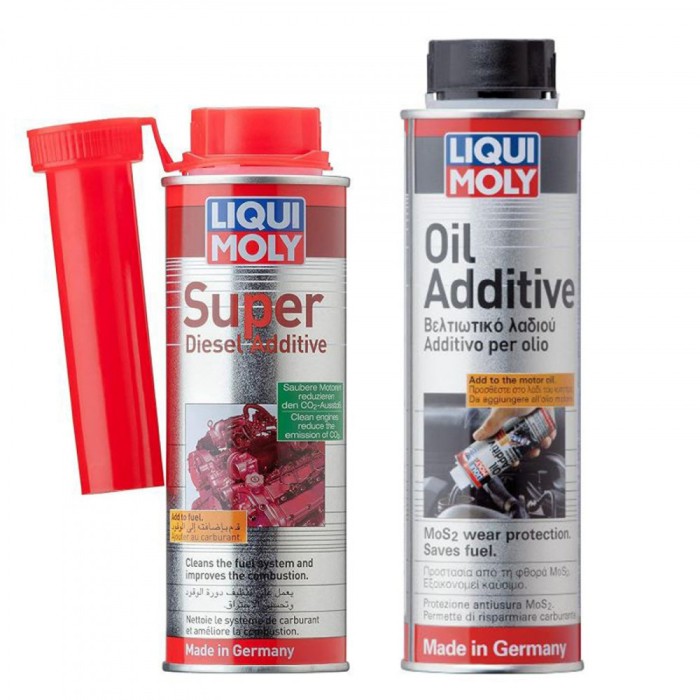 Pachet aditiv motorina Liqui Moly Super diesel 250 ml si aditiv ulei ...