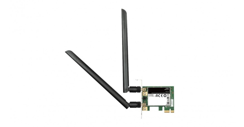 D-Link Wireless AC1200 Dual Band PCI Express Adapter, DWA-582; Interface: PCI Express (PCIe ...