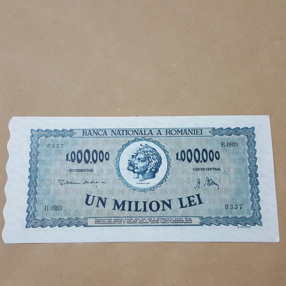 Bancnota 1000000 lei 1947 UNC - necirculata | arhiva Okazii.ro