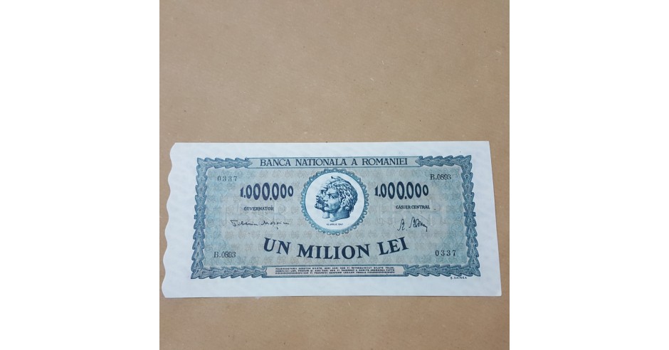 Bancnota 1000000 lei 1947 UNC - necirculata | arhiva Okazii.ro