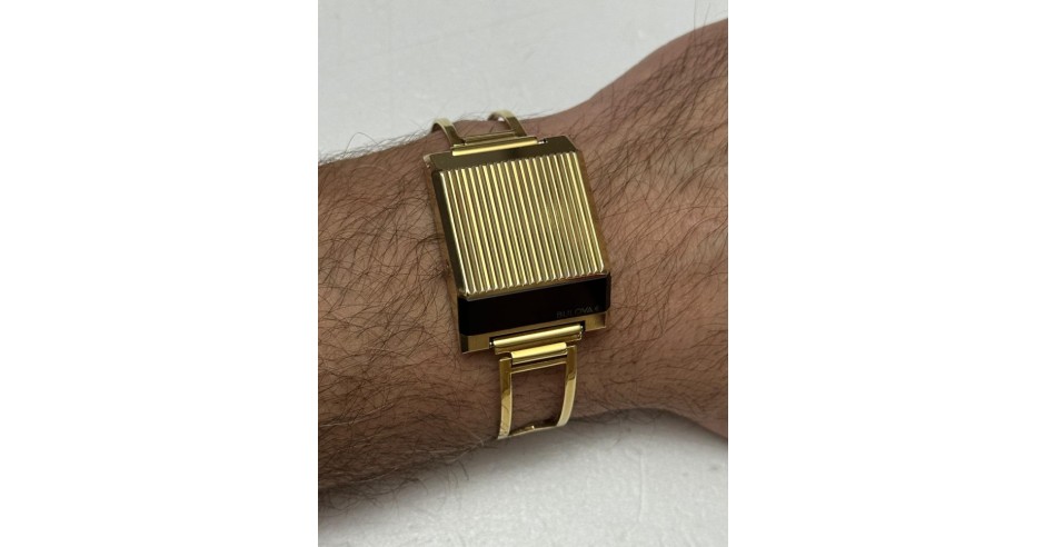 CEAS BULOVA COMPUTRON - LED N6 - "Driver Watch" - Gold Tone - Vintage ...