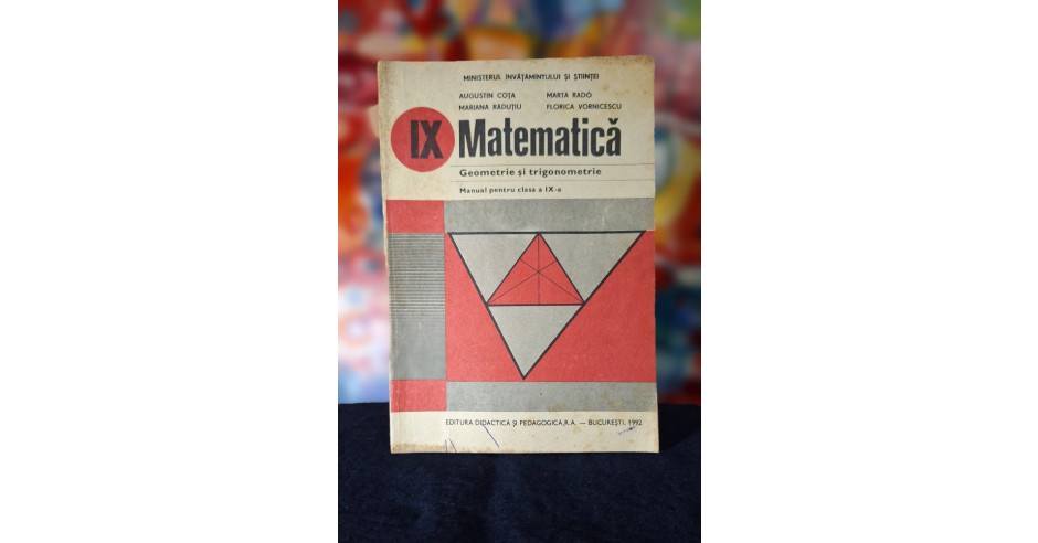 Carte - Matematica, geometrie si trigonometrie - Manual pentru clasa a ...