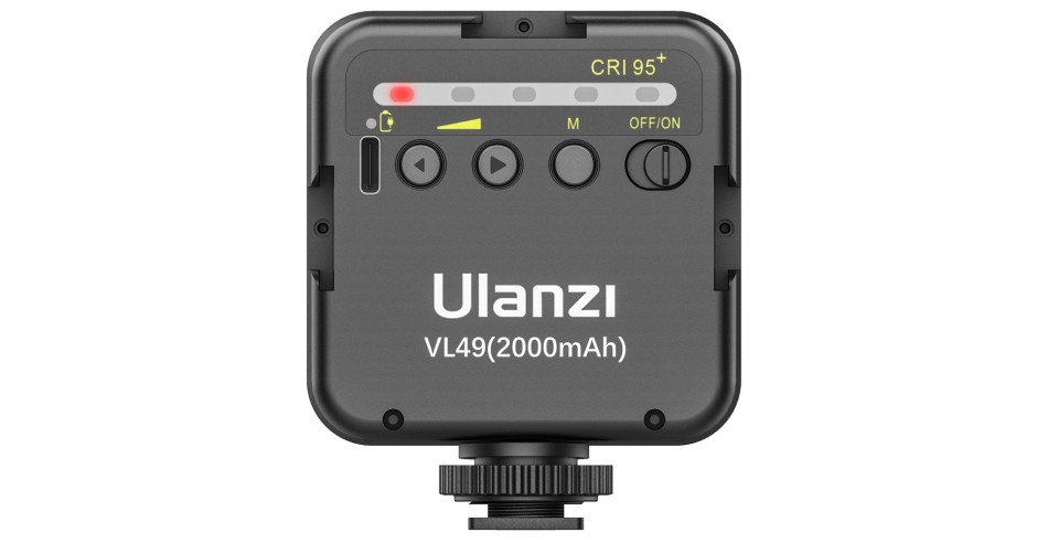 Mini panou LED profesional Ulanzi VL49, lumina alba, reglabila in ...