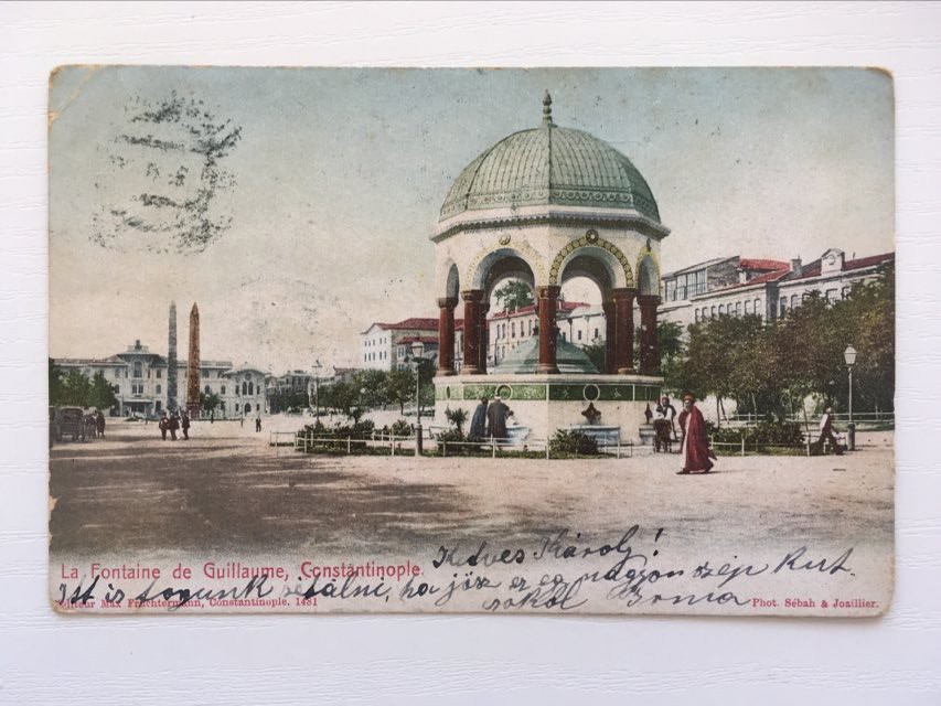 Carte postala veche vedere Turcia Constantinopol, anii 1900, circulata ...