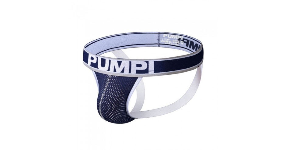 Bikini Sexy Suspensor Barbati Albastru/Alb Pump XXL | Okazii.ro