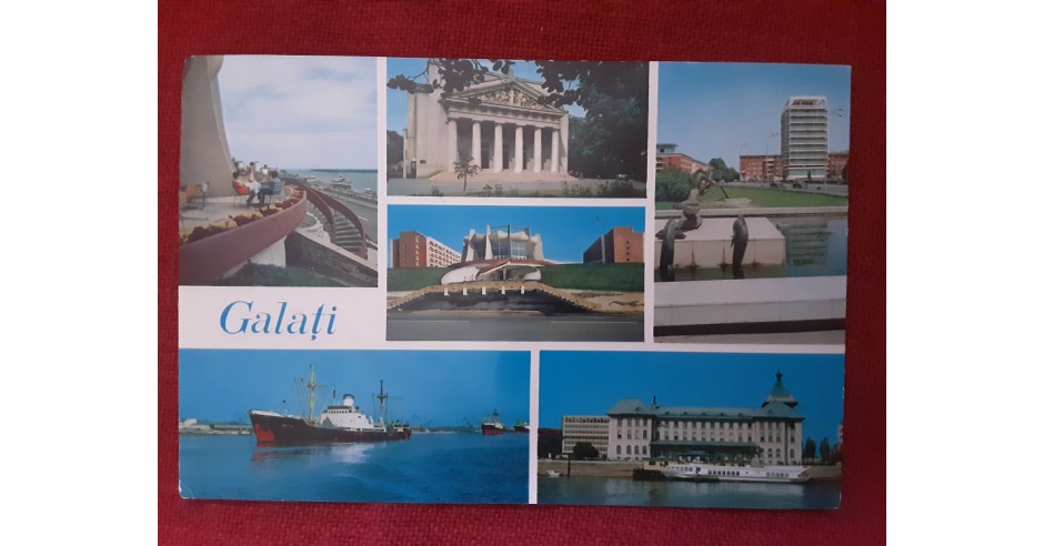 Galati - imagini multiple - carte postala circulata 1975 | arhiva Okazii.ro